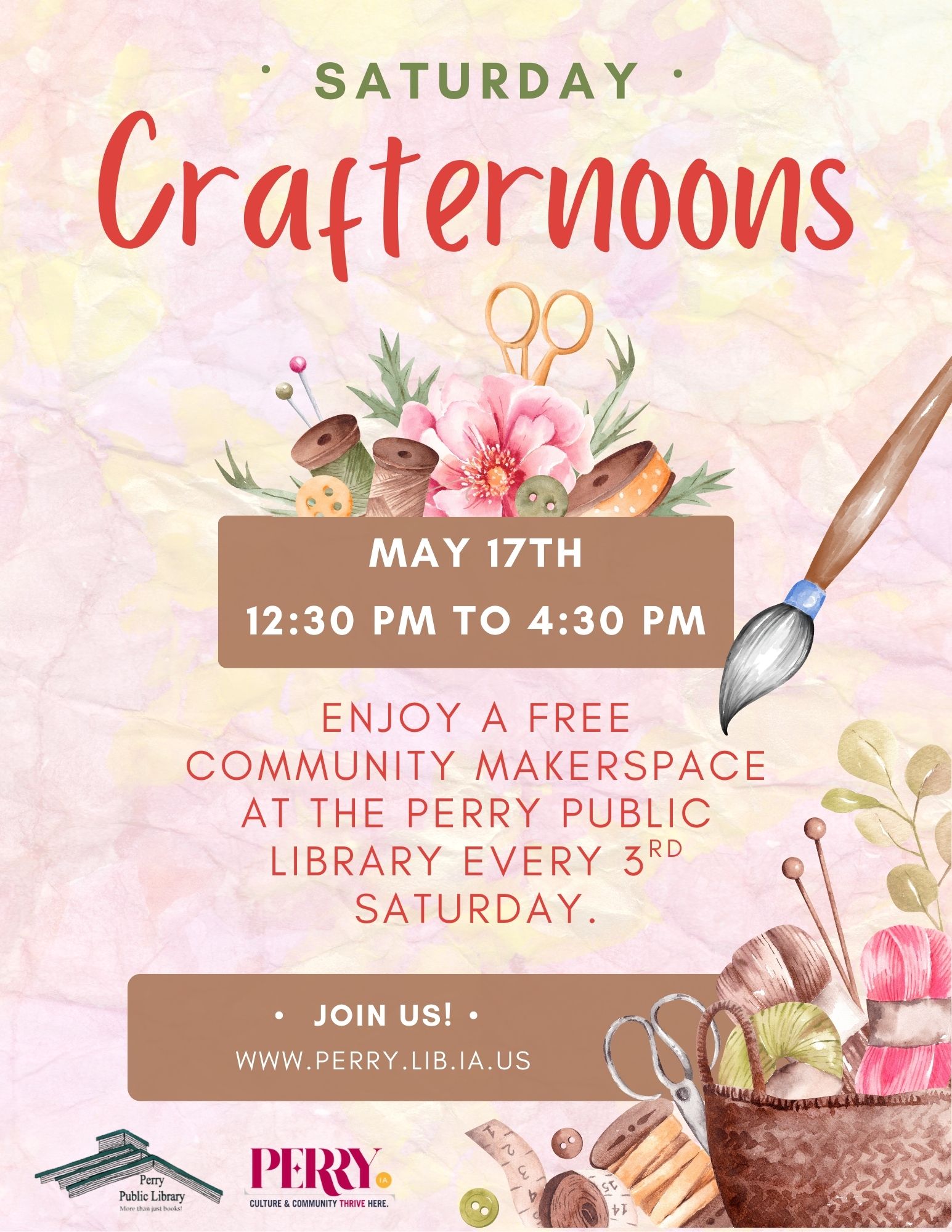 Crafternoons :: Perry Public Library