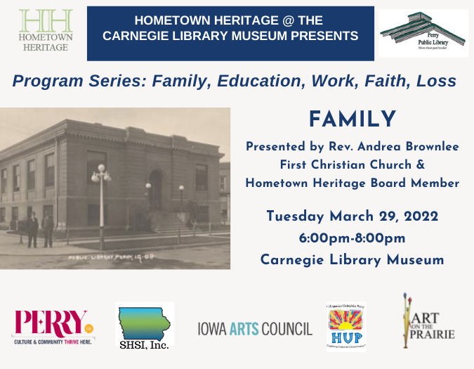 Hometown Heritage @ the Carnegie Library Museum :: Perry Public Library