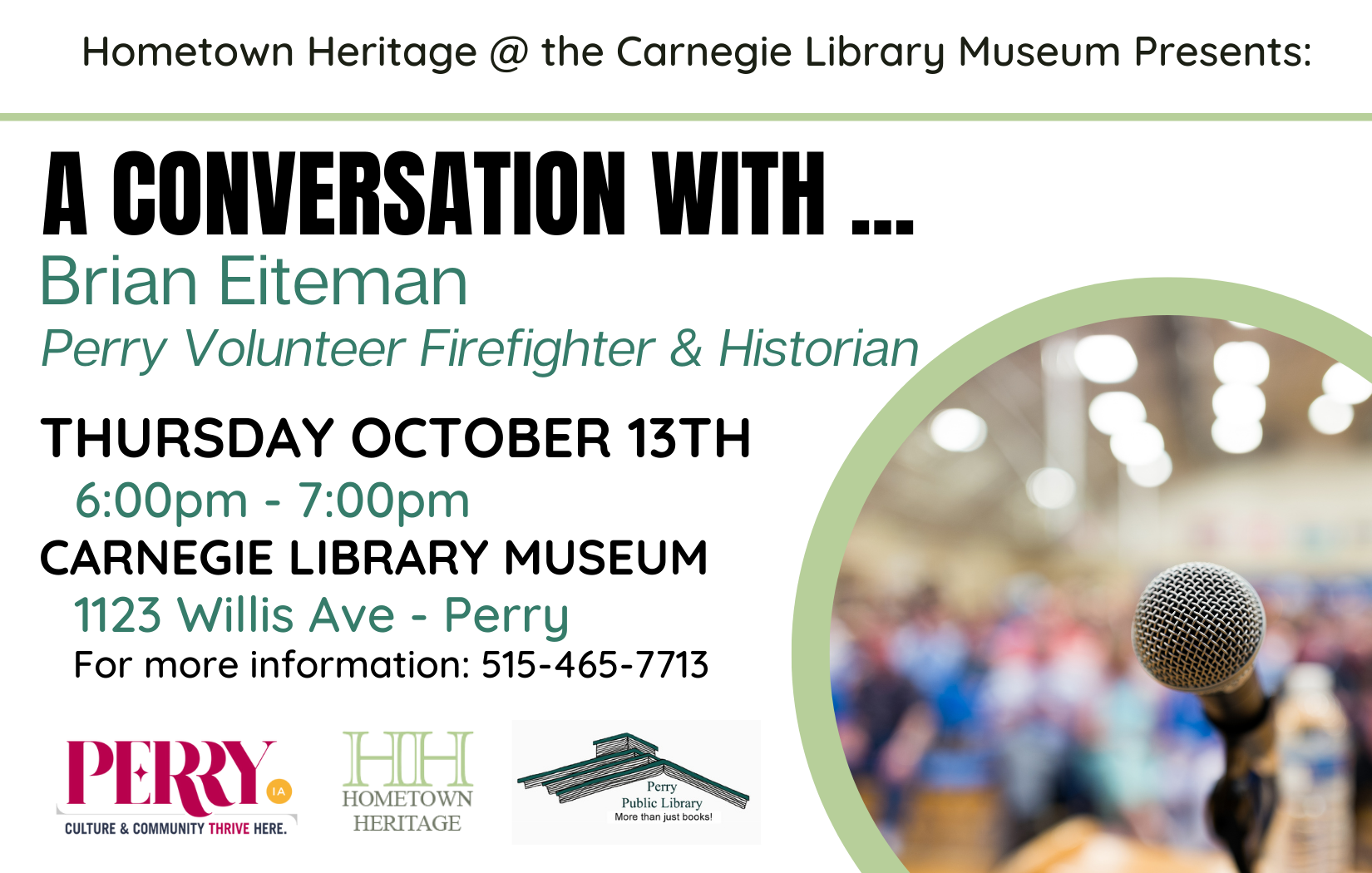 Hometown Heritage @ the Carnegie Library Museum :: Perry Public Library