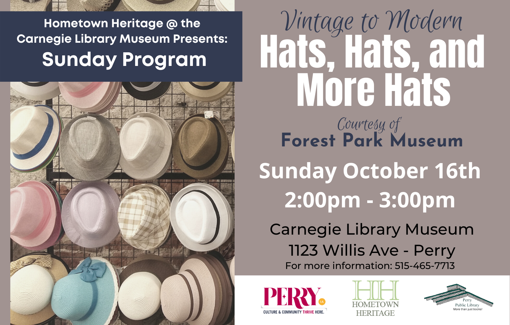 Hometown Heritage @ the Carnegie Library Museum :: Perry Public Library
