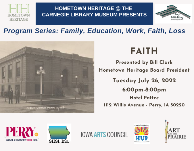 Hometown Heritage @ the Carnegie Library Museum :: Perry Public Library